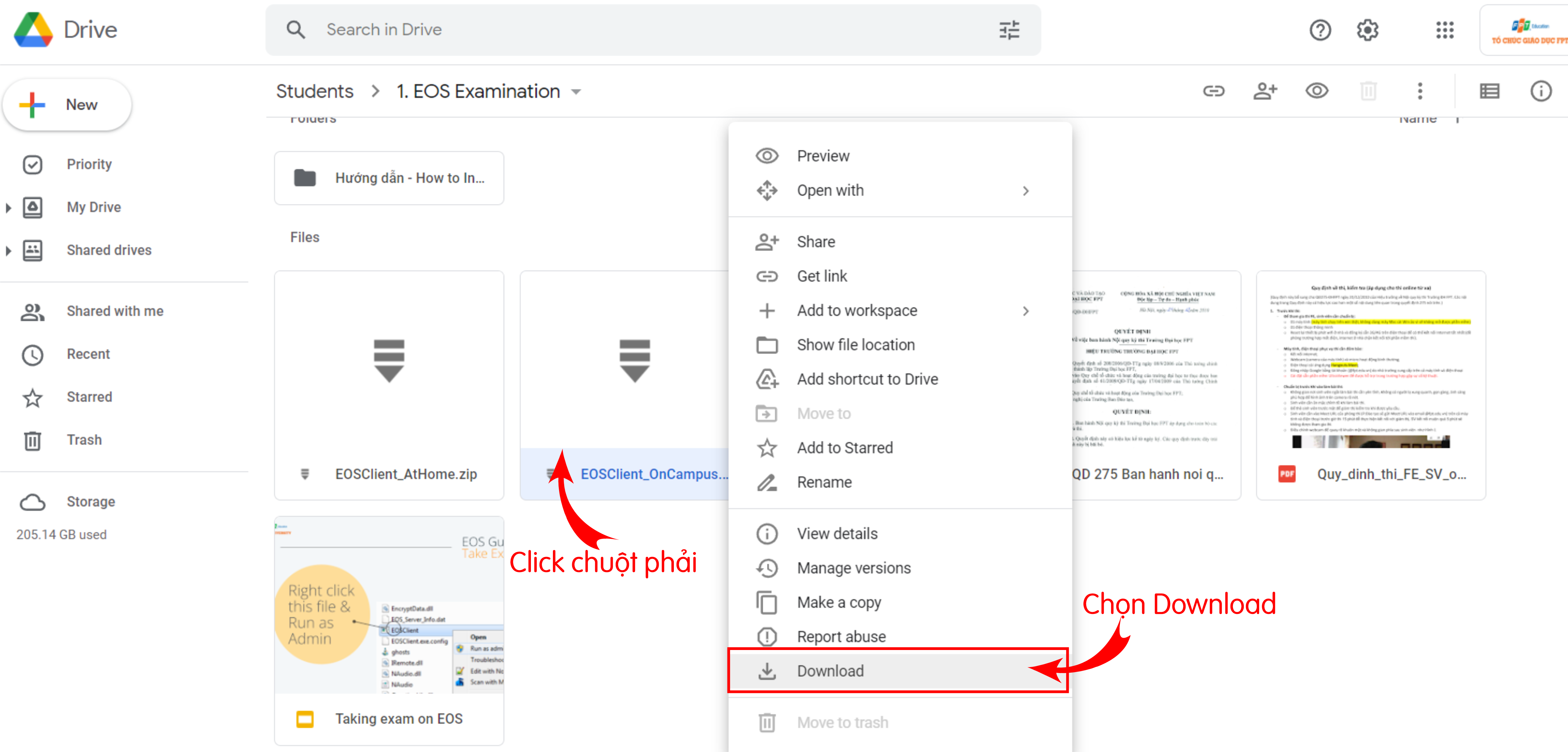 Hướng dẫn cài đặt phần mềm thi EOS và SEB | Helpdesk of FPT University