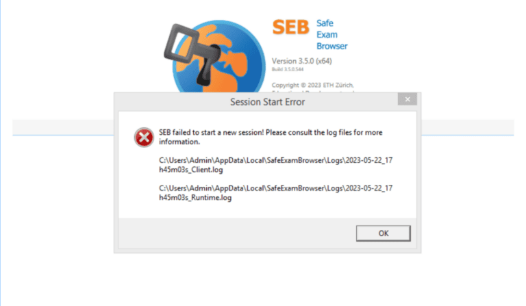 Xử lý lỗi Safe Exam Browser (SEB) | Helpdesk of FPT University